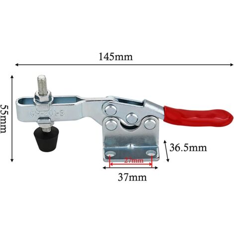 4Pcs Toggle Clamp Horizontal Toggle Clamp GH-201-B Quick Release Clamp ...