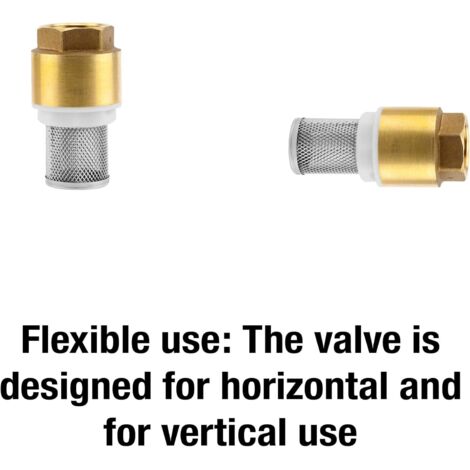 Brass Foot Valve: Check Valve, 32 mm (G 1 Inch) - Thread for connection ...