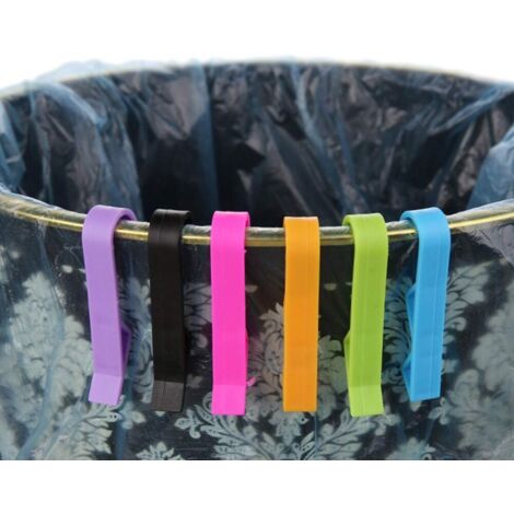 Trash Can Clip Plastic Clip Clamp Holders for Kitchen Trash Can Bin ...