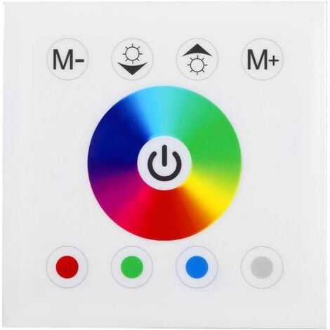 Wall Panel Remote Control,RGBW LED Touch Panel Controller with Color ...