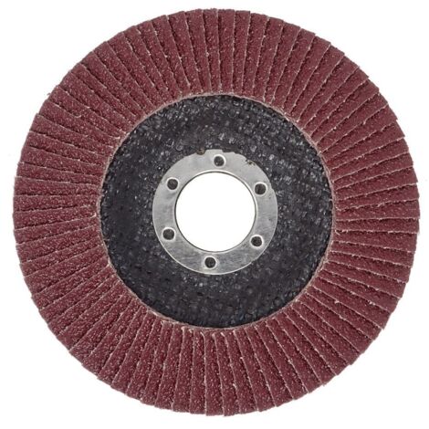 Pack of 10 flap discs Ø 125 mm Brown grain Abrasive disc for angle grinder