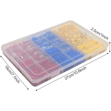 480Pcs 30 Types Electrical Crimp Terminals, Electrical Crimp Connectors ...