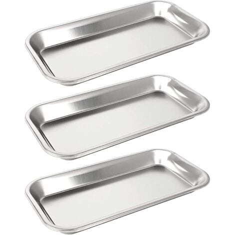 3-piece stainless steel tray, small instrument tray, surgical tray for ...