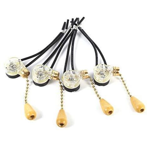 4 Pcs Pull Switch Home Fan Lamp Wall Light Replacement Pull Chain Cord ...