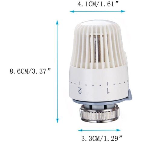 Thermostatic Radiator Valve Head, TRV Radiator Thermostat Head M30 x 1. ...