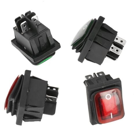 4Pcs Boat Rocker Switch, Waterproof Switch, Mini SPST ON-OFF Type ...
