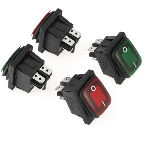 4Pcs Boat Rocker Switch, Waterproof Switch, Mini SPST ON-OFF Type ...