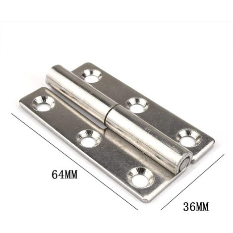 4 Pack 2.5" Lift-Off Door Hinges Heavy Duty Removable 304 Stainless ...