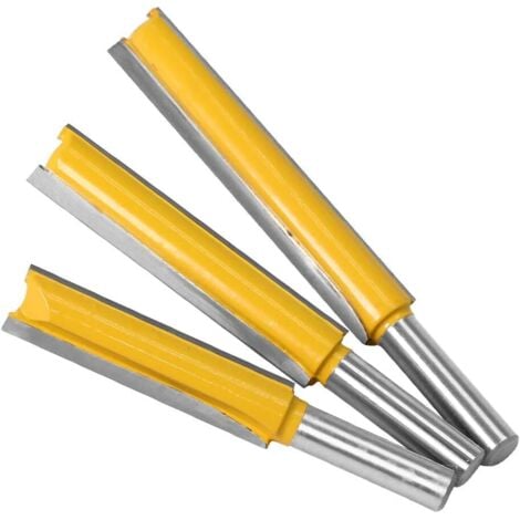 3pcs 8mm Flush Trim Router Bits Extra Long Carbide Router Bits Wood ...