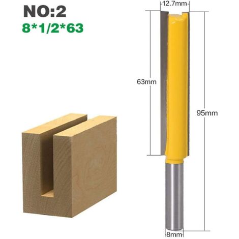 3pcs 8mm Flush Trim Router Bits Extra Long Carbide Router Bits Wood ...