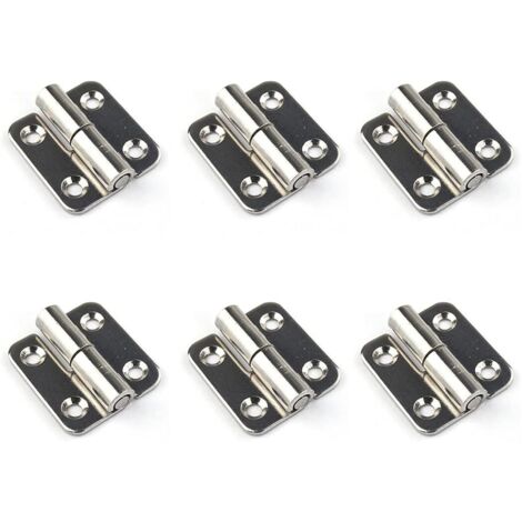 6 Pack 3.7cm Detachable Hinges - Removable Door Hinges - 304 Stainless ...