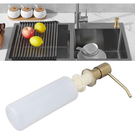 Kitchen 304 Stainless Steel Sink Soap Dispenser, Built-in 360° Rotating ...