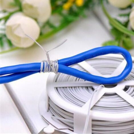 50m Multipurpose Metal Fastener Tie, For Kitchen, DIY, Fasteners, Food ...