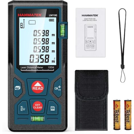 Digital Laser Distance Meter, LM100 100m Digital Laser Rangefinder ...