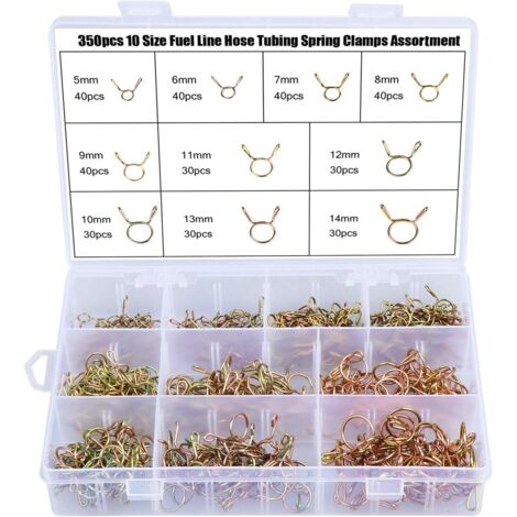 350 Pieces Spring Clip Hose Clamp, Hose Clamps with Excellent Anti ...