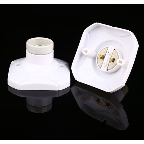 Ceiling light/Ceiling socket, plastic, porcelain, white, E27 max. 60W ...