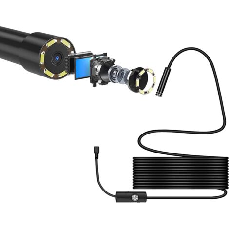 7mm Waterproof HD Endoscope Camera with IP67, Portable Endoscope with ...