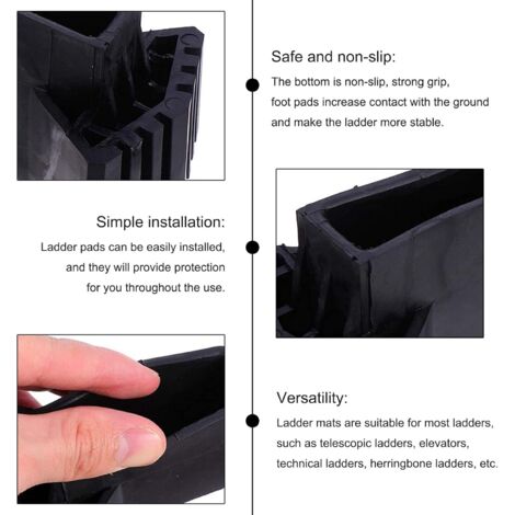 Ladder Foot Covers Feet Extension Ladder Feet Ladder Non-Slip Rubber ...