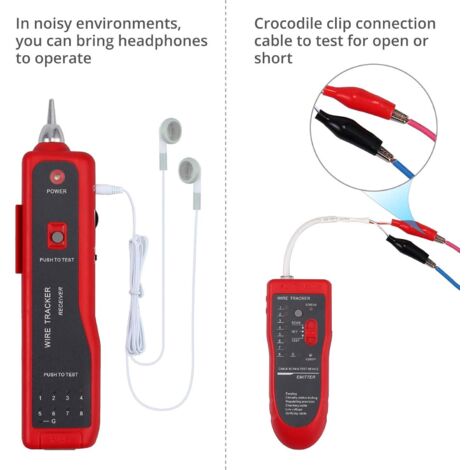 Wire Tracker RJ11 RJ45 Finder Ethernet LAN Multifunction Toner Tracer ...