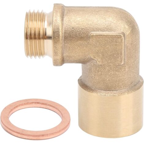 Oxygen Sensor Adapter, M18x1.5 90 Degree Oxygen Sensor Extension Brass ...