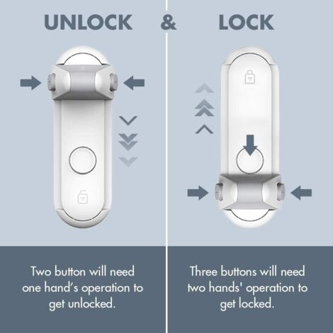 Child Proof Door Lever Lock, Baby Safety Door Handle Lock, Easy to ...