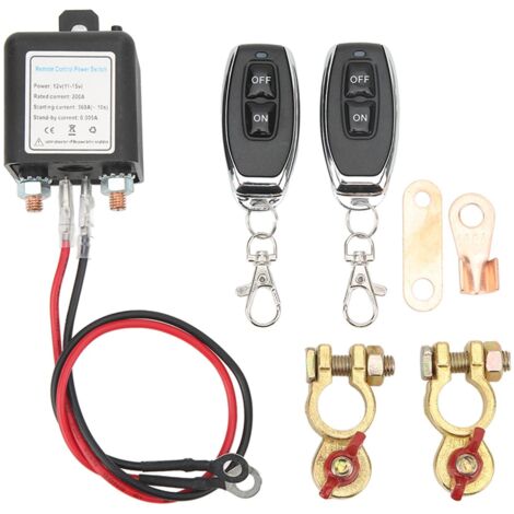 Remote Battery Disconnect Switch, DC 12V Car Cut Off Switch, Anti-theft ...