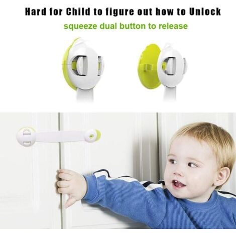 [10 Pack] Child Safety Locks - No Tools or Drilling Required - for ...