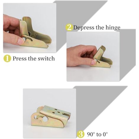 Folding Table Leg Parts Self-Locking Hinges Leg and Gusset Accessories ...