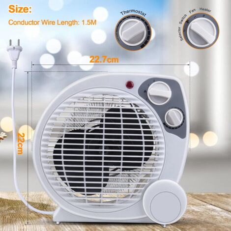 2000W Energy Saving Fan Heater, Small Size Fan Heater with 2 Heating ...