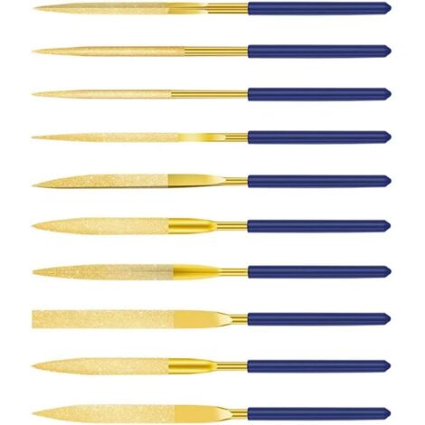 Flat File Set, 10 Pieces Mini Needle File, Diamond Needle Files, Needle ...