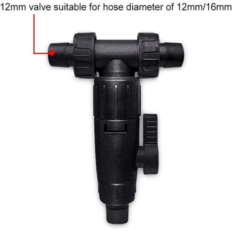 Aquarium Water Change Valve for 12mm Inner and 16mm Outer Diameter, 3 ...