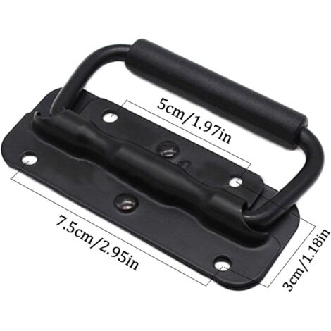 Stainless Steel Pull Handles Box Lifting Handle Toolbox Spring Folding ...