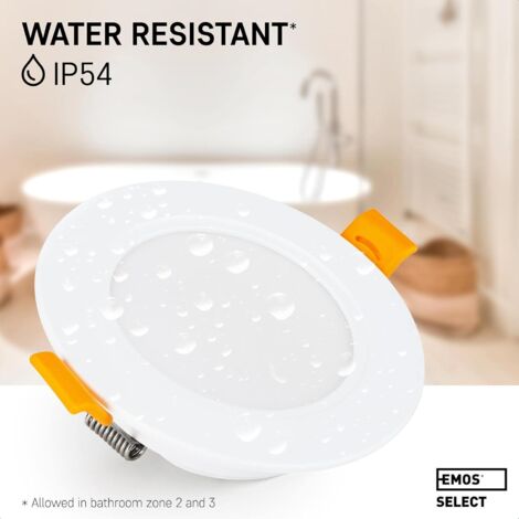 LED Recessed Downlight LED Ceiling Spotlights IP54 for Bathroom, Damp ...