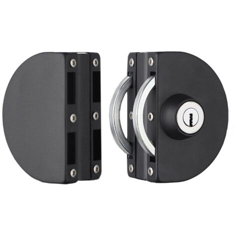 Stainless Steel Glass Door Lock No Drilling Center Glass Door Lock ...