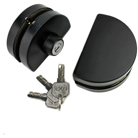 Stainless Steel Glass Door Lock No Drilling Center Glass Door Lock ...
