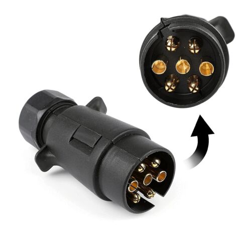 7 Pin Male Trailer Socket 7 Pin Towbar Plug for Car-Caravan-Bike ...