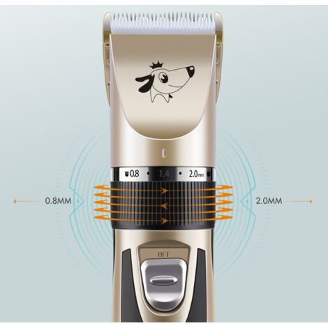 Professional Dog Clippers Long Thick Hair Animal Quiet Rechargeable ...