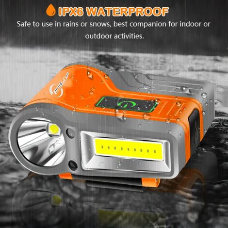 LED Clip Headlamp Rechargeable Waterproof Headlamp Powerful Headlamp ...