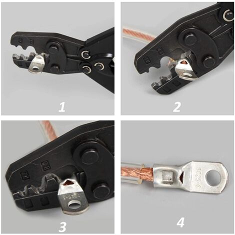 60pcs Bolt Hole Tinned Copper Ring Crimp Battery Terminals SC Connector ...