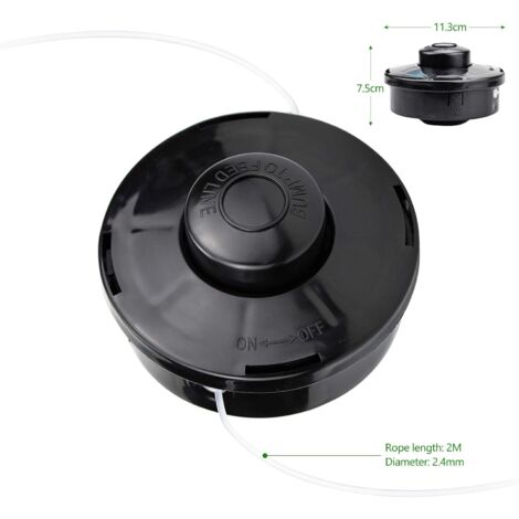 2 Pack Universal Brush Cutter Head Nylon Trimmer Replacement Spool ...
