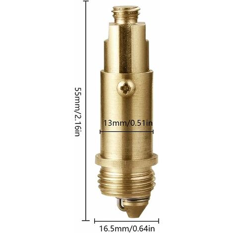 6 Pieces Drain Plug Bouncing Core - Pop-Up Basin Brass Spring Bolt ...