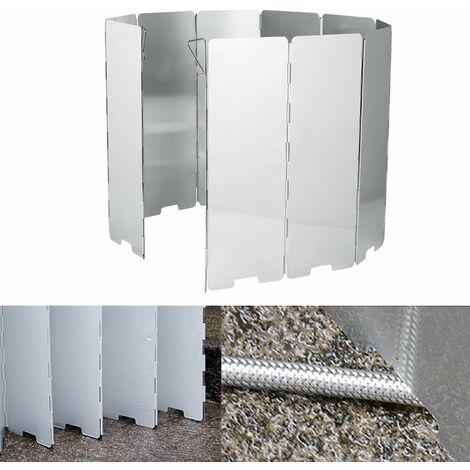 10 Pieces Foldable Stove Windscreen, Camping Windscreen for Camping and ...