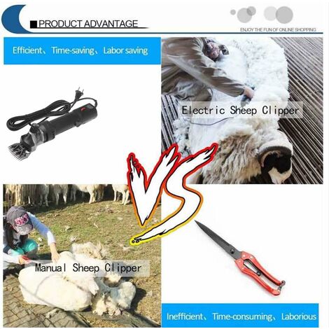 690W Sheep Clipper Machine Professional Electric Sheep Clipper… (Black)