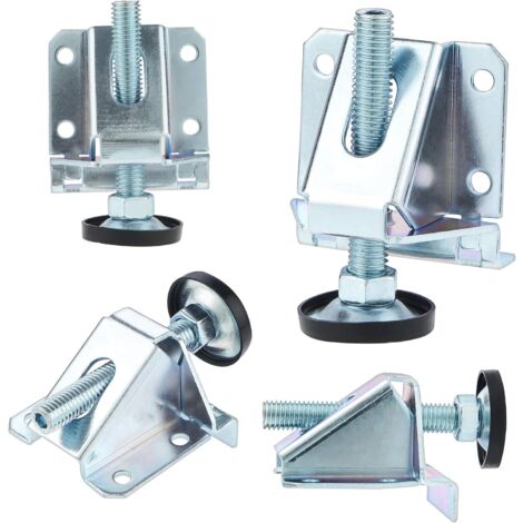 Set of 4 Heavy Duty Steel Leveling Feet with Locking Nuts , M10 ...