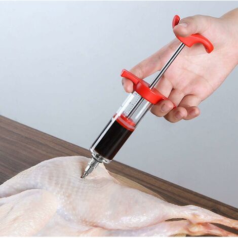 Food Syringe Marinade Syringe 30ml Seasoning Injection Tool with 3 ...