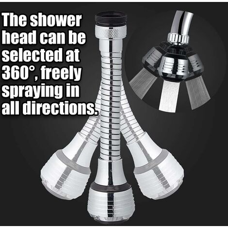 2 Pieces Swivel Water Faucet,360 Degree Movable Kitchen Faucet Head,2 ...