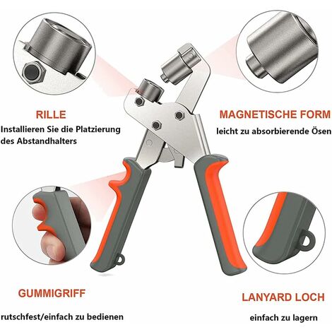 Eyelet Tool Kit Eyelet Press Pliers Manual Handheld Punch Kits Handheld ...