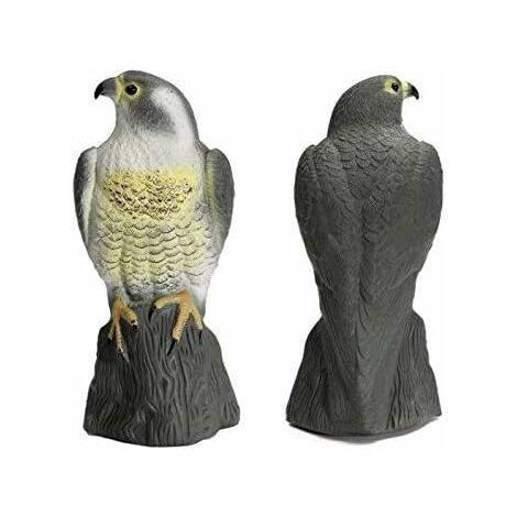 garden mile Large Realistic Falcon Decoy Bird Deterrant Lifelike Full ...