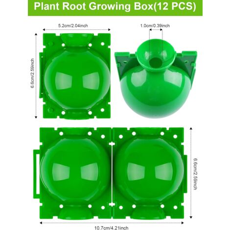 Plant Root Growing Box 12 Pieces Plant Rooting Device High-Pressure ...