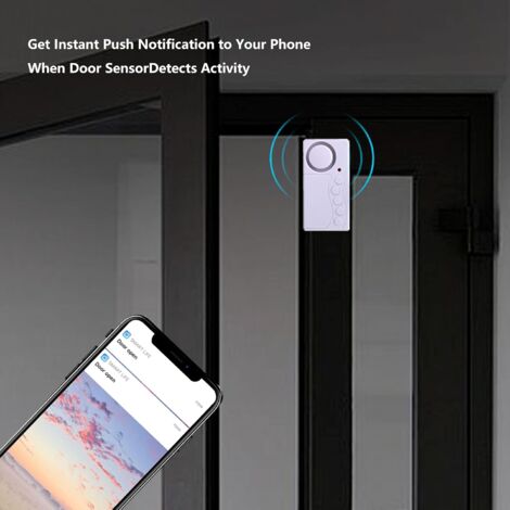 Door Alarm, 2 Pack Wireless Door Window Safety Freezer Door Alarm 3/15 ...